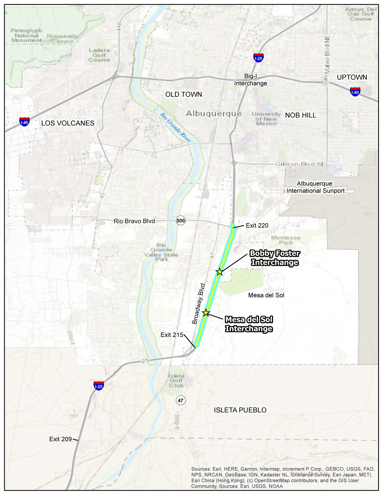 CN A302360, I-25 Bobby Foster-Mesa del Sol Interchange Study | NMDOT