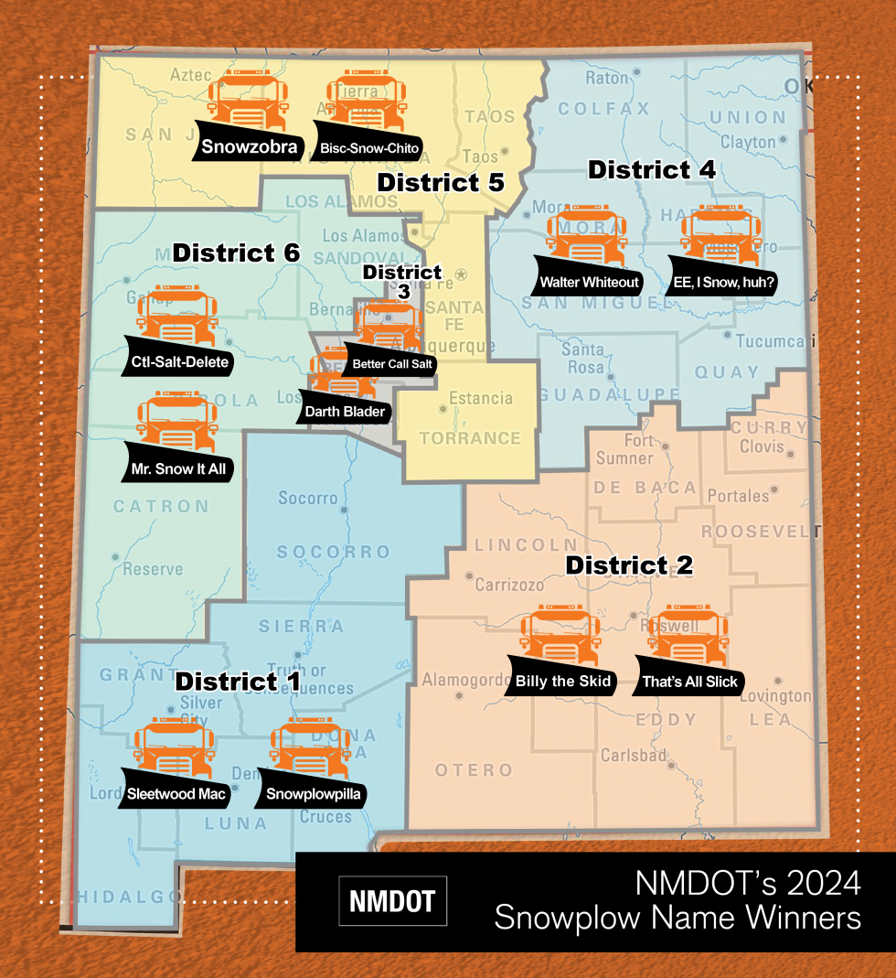 NMDOT Announces 2024 Winners for Snowplow Naming Contest | NMDOT