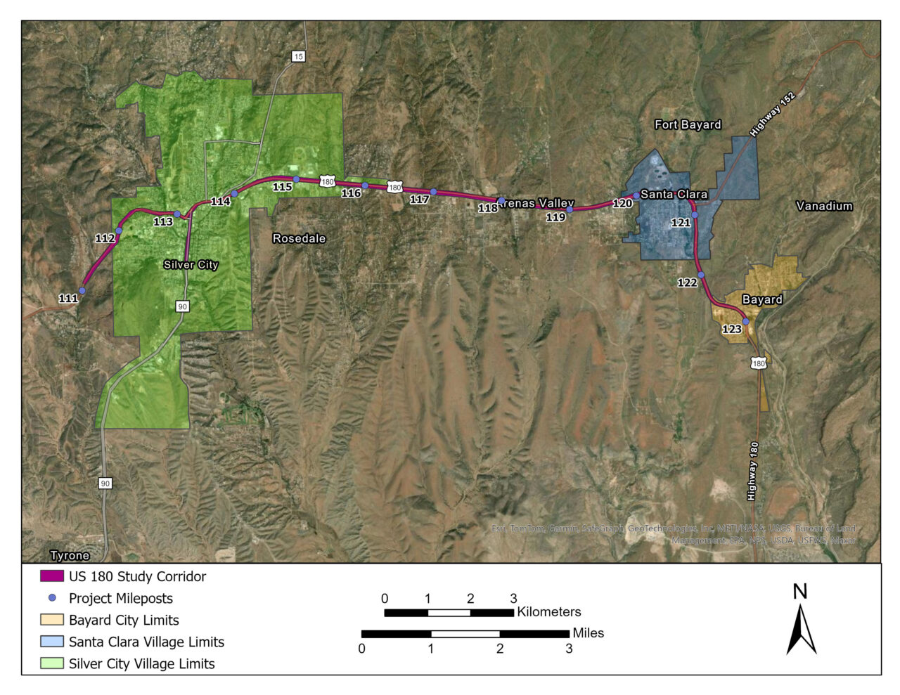 CN 1102290, US 180 Corridor Safety Scoping Project - NMDOT